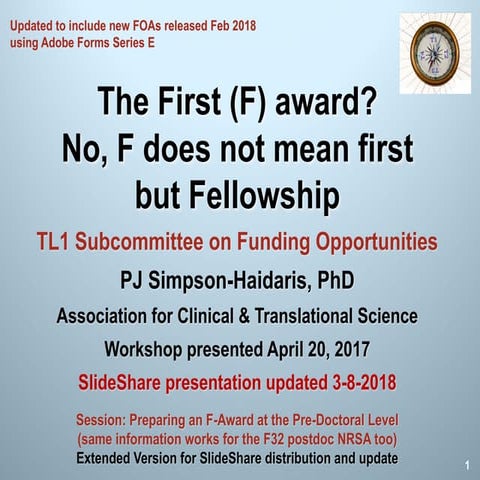 Tl1 f award-nrsa-application-workshop-updated_8_march2018-2 | PDF ...