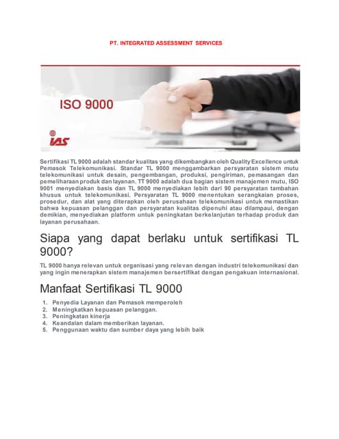 Iso 15189 certification indonesia | PDF