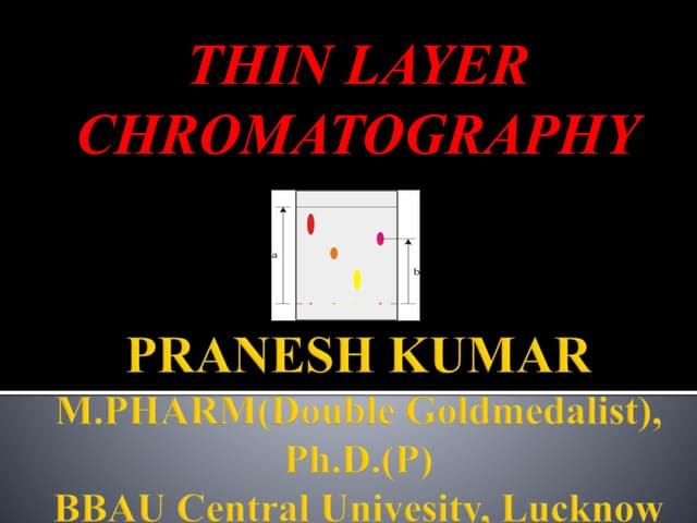 TLC, thin layer chromatography | PPT