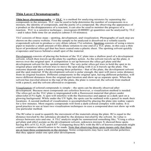 Thin layered chromatography........ .pdf