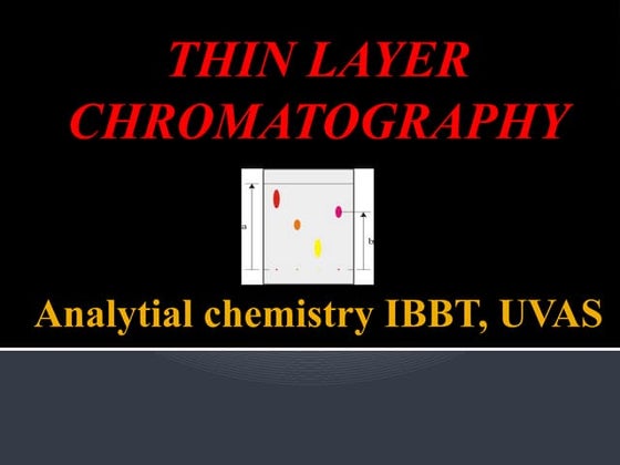 TLC, thin layer chromatography | PPT