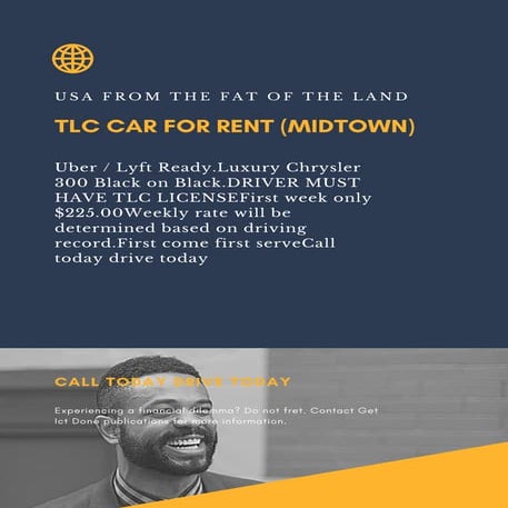 Tlc car for rent (midtown) | PDF