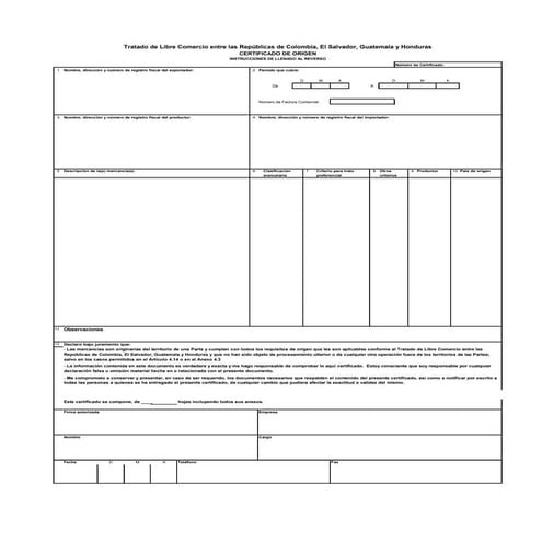 Tlc colombia -_guatemala_-_certificado_origen | PDF