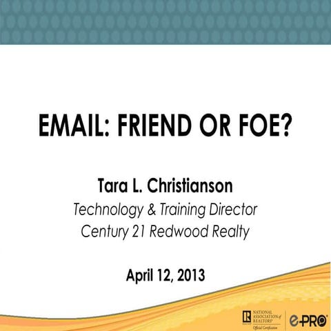 Email: Friend or Foe? | PPT