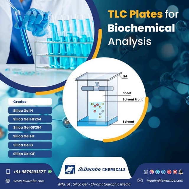 SWAMBE CHEMICALS - TLC PLATES FOR BIOCHEMICAL ANALYSIS.pdf