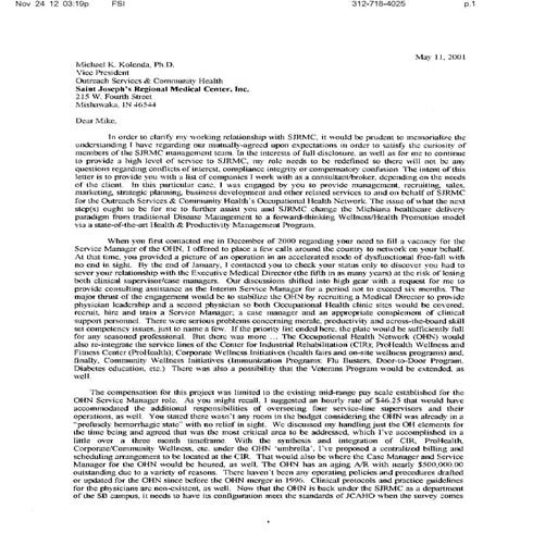 Tlc sar:cs examples m kolenda sjrmc project clarification 5 01 p1 | PDF