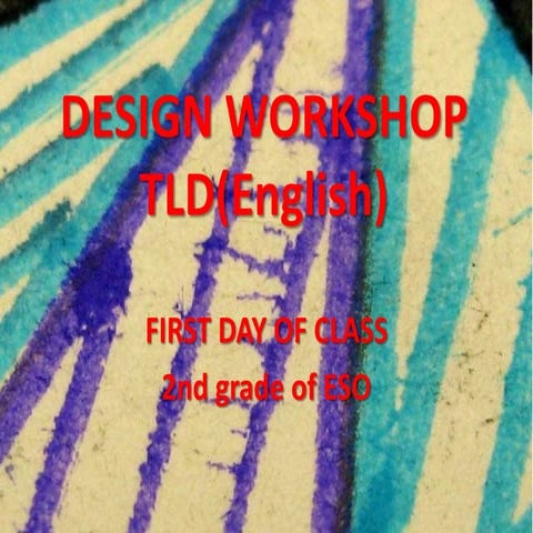 DESIGN WORKSHOP (TLD ENglish) SUPPLIES | PPTX