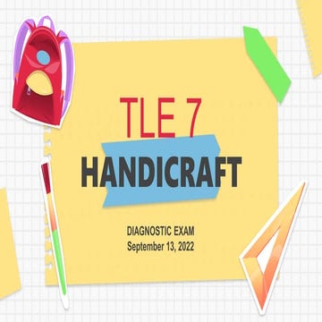 TLE 10-HANDICRAFT (MACRAME AND BASKETRY) | PPTX