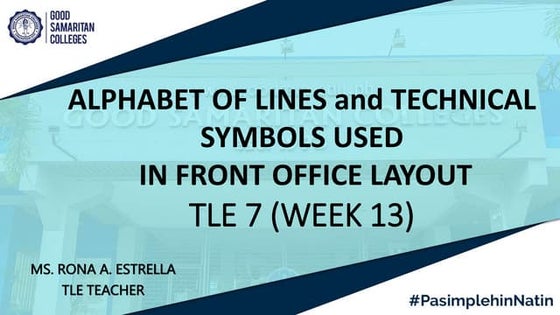 TLE 9 (Technical Drafting) - Alphabet of Lines | PPT