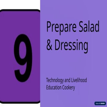 COOKERY 9 Lesson 1.2 Components of Salad.pptx