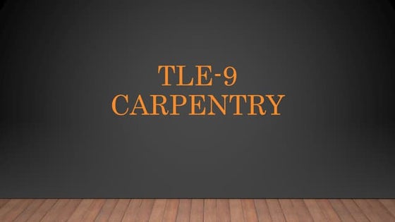 Types of wood joint | PPTX