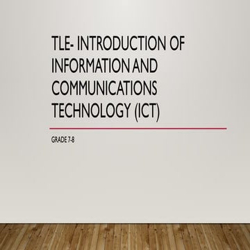 TLE- Introduction of Information and Communications Technology (.pptx