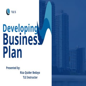 TLE 5 1st Topic - Concept, Principles, and Processes of Developing a ...