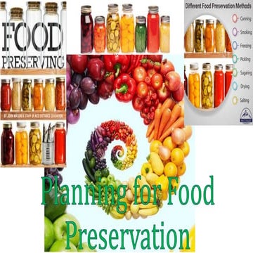 Planning for Food Preservation | PPTX