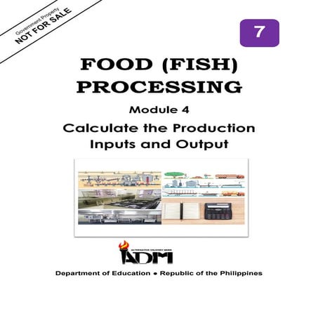 DepEd TLE Fish Processing Curriculum Guide Grade 7-10