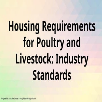 TLE 7 Q2 13 Housing Requirements for Poultry and Livestock_ Industry ...