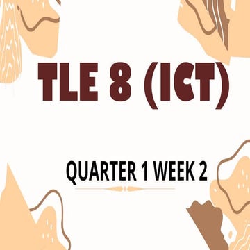 TLE 8 EAGLE Q1 WEEK 2.pOWERPOINT PRESENTATION LESSON | PPTX