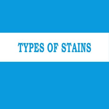 TLE9_QUARTER 1 LESSON 2.3 TYPES OF STAINS | PPTX