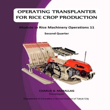 Module in Operating Transplanter | DOCX