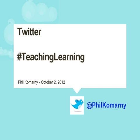 Twitter - Teaching & Learning Session at Seton Hill | PPTX | Technology ...