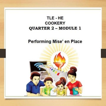 Technology and Livelihood Education Cookery 10 Quarter 2 | PPTX