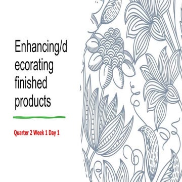 TLE 6 PPT Q3 - Methods Of Enhancing Decorating Bamboo, Wood, And Metal ...