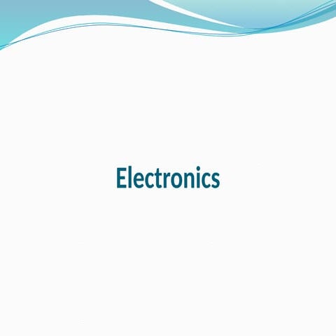 Introduction to Basic Electronics | PPTX
