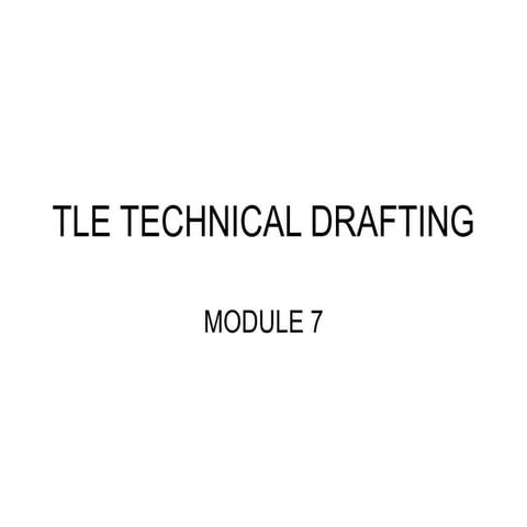 TLE TECHNICAL DRAFTING lesson for grade 8ppt | PPT