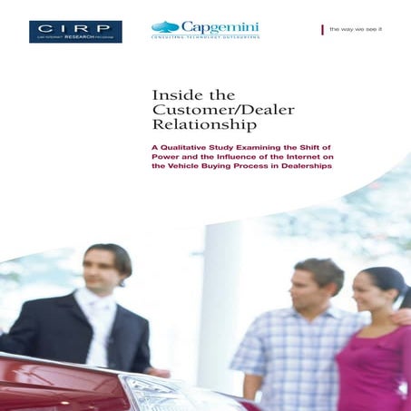 Tl Inside The Customer Dealer Relationship | PDF | Automotive Industry ...