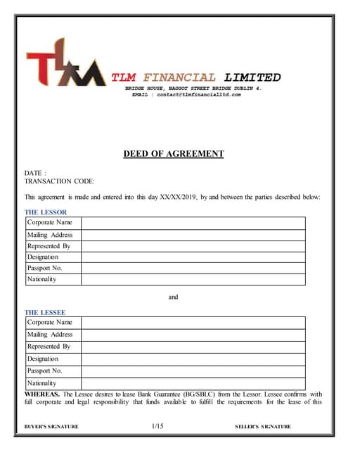 Debt Recovery Agreement | PDF