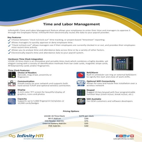 Time & Labor Management Brochure | PDF