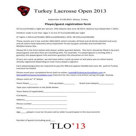 TLO13 registration form | DOCX
