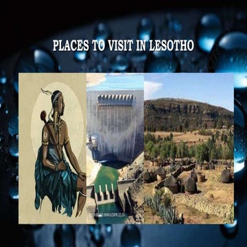 Places of attraction in Lesotho by 0032. | PPTX