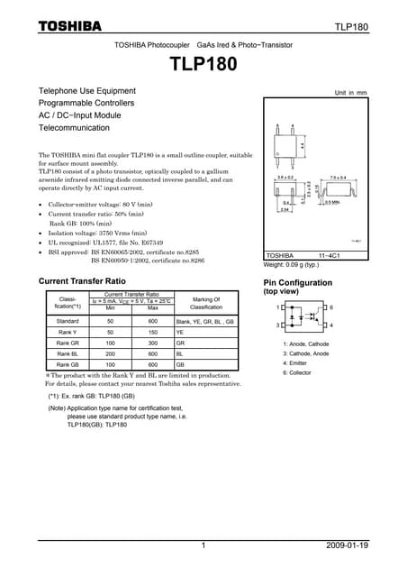 Original Opto TLP350 P350 350 DIP-8 New Toshiba | PDF