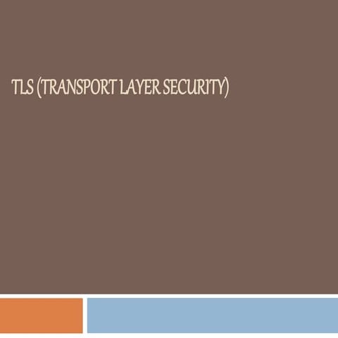 TLS network | PPTX