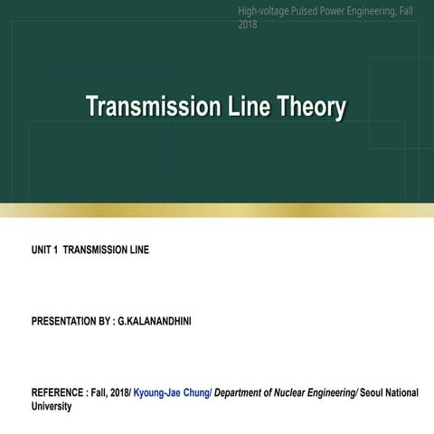 Power flow through transmission line. | PPTX