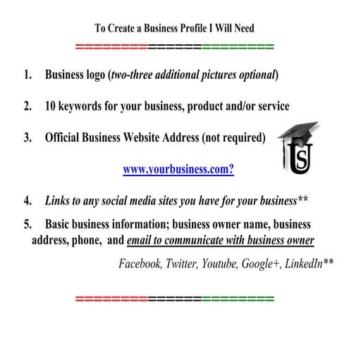 Creating a business profile | PDF