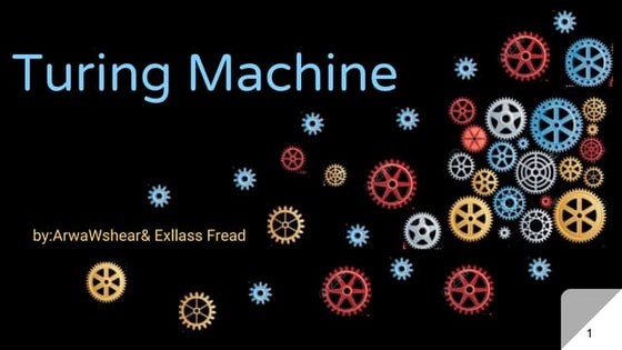 Turing Machine Theory Of Computation Ppt 