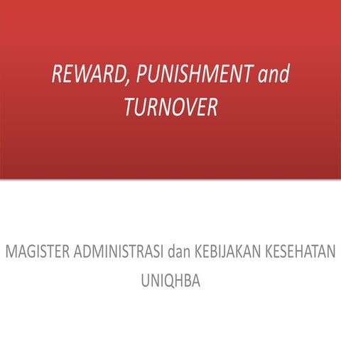 Tm 5 reward and punishment msdm | PDF