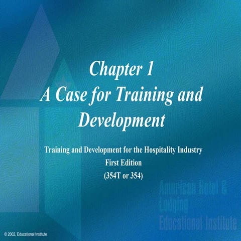 A Case for Training and Development ch 1.ppt