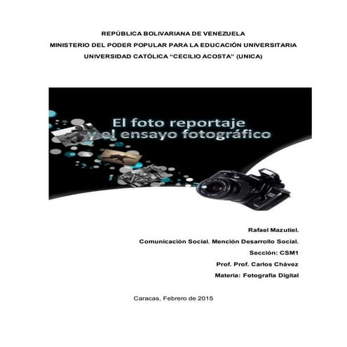 FOTOGRAFÍA DIGITAL / ENSAYO FOTOGRÁFICO | DOCX