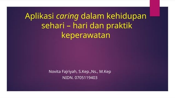 KONSEP CURING DAN PERBEDAAN DENGAN CARING | PPT