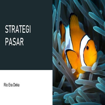 STRATEGI PASAR dalam menjalankan bisnis pemasar | PPT