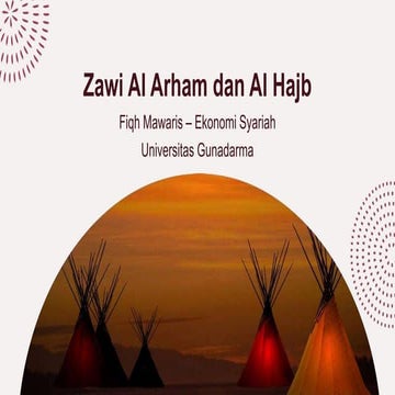 ZAWI AL ARHAM DAN AL HAJB | PPTX