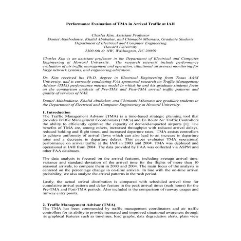 Air Traffic Management Advisor | PDF