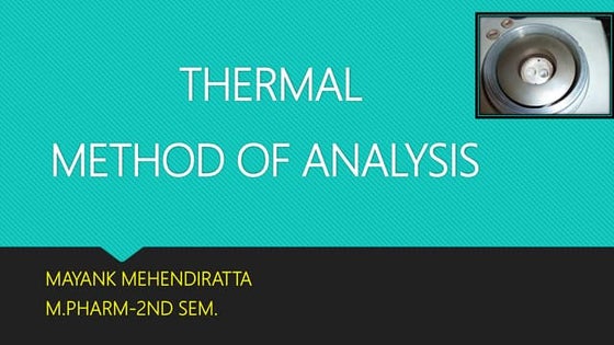 Differential Scanning Calorimetry (DSC) | PPT