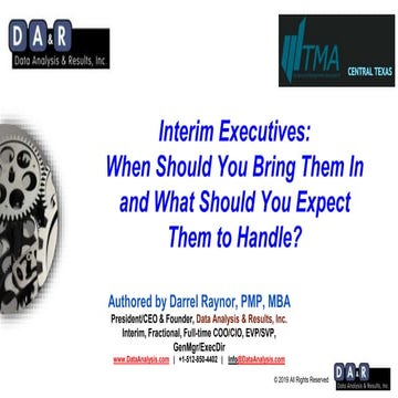 Interim Executives: When Should You Bring Them In and What Should You ...