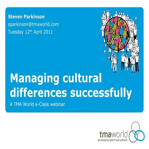 TMA World Webinar: Managing Cultural Differences Successfully | PPT