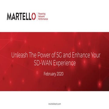 Unleash the Power of 5G and Enhance Your SD-WAN Experience | PDF