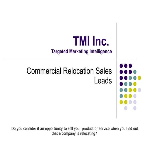 Tmi Leads | PPT